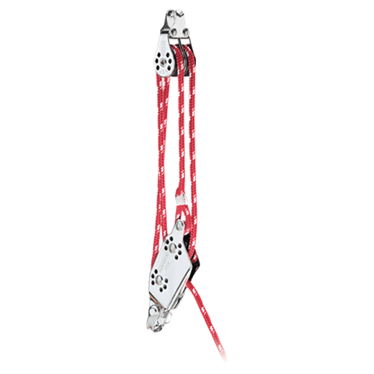 Harken 244 22mm Micro Sailboat Fiddle Block Pulley V-Jam Stainless Ste