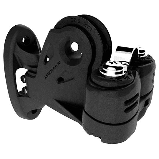Lewmar 29901365BK 30mm Pivoting Exit Control Block Sailboat Pulley