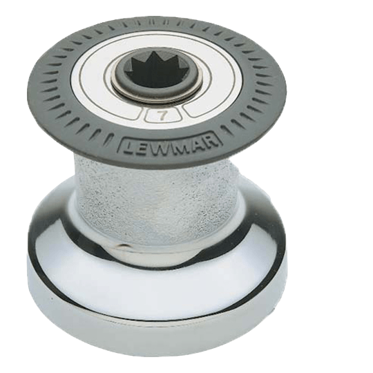 Lewmar 49007032 7C Ocean Standard Single-Speed Chrome Winch Plain-Top
